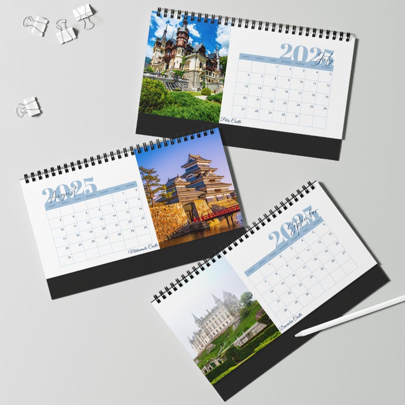 Desktop Calendar, Castles 2025 Calendar, Architecture History ...