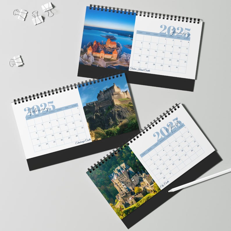 Desktop Calendar, Castles 2025 Calendar, Architecture History ...