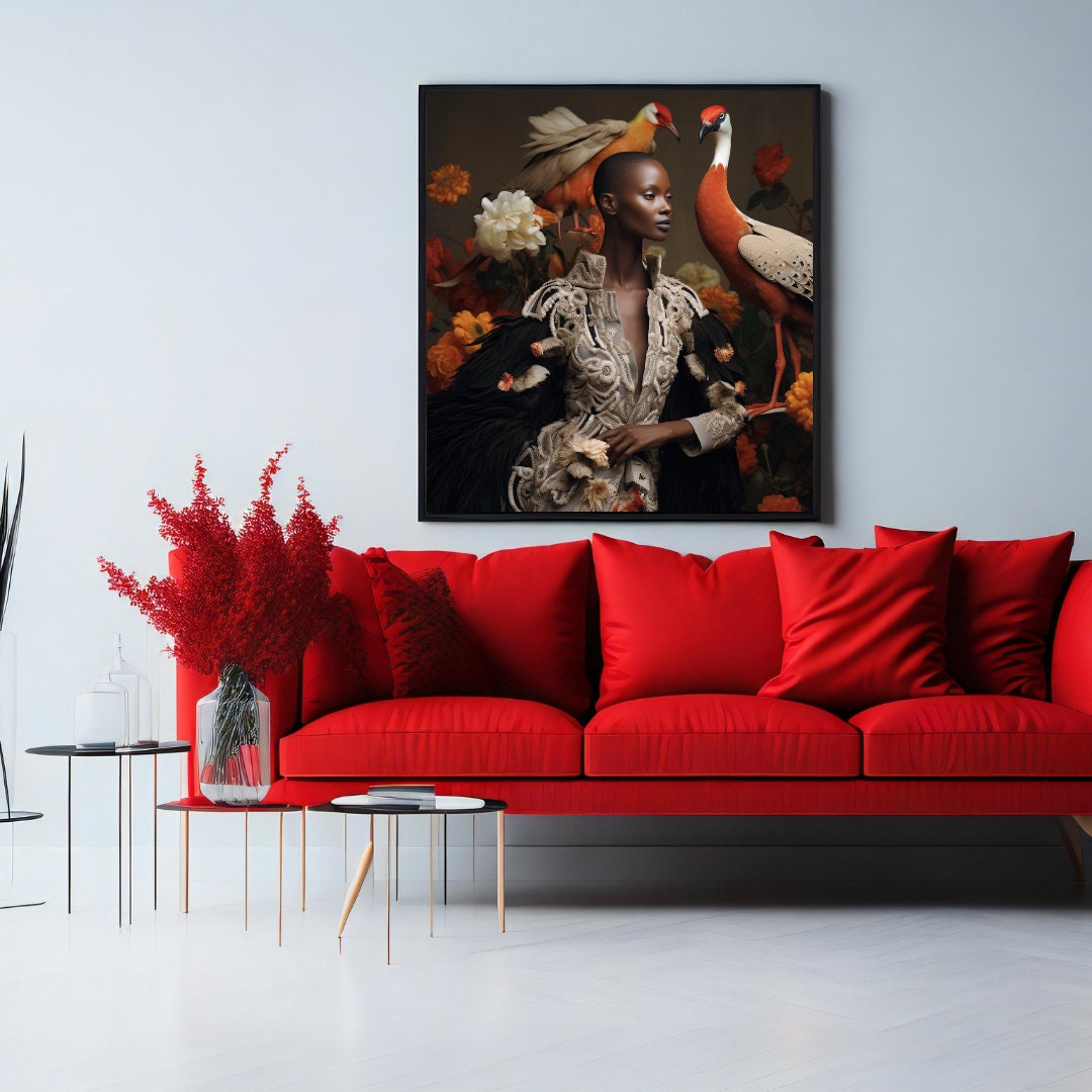 Lady Nature Printable Digital Wall Art Lady Wall Art Decor Lady Bird ...