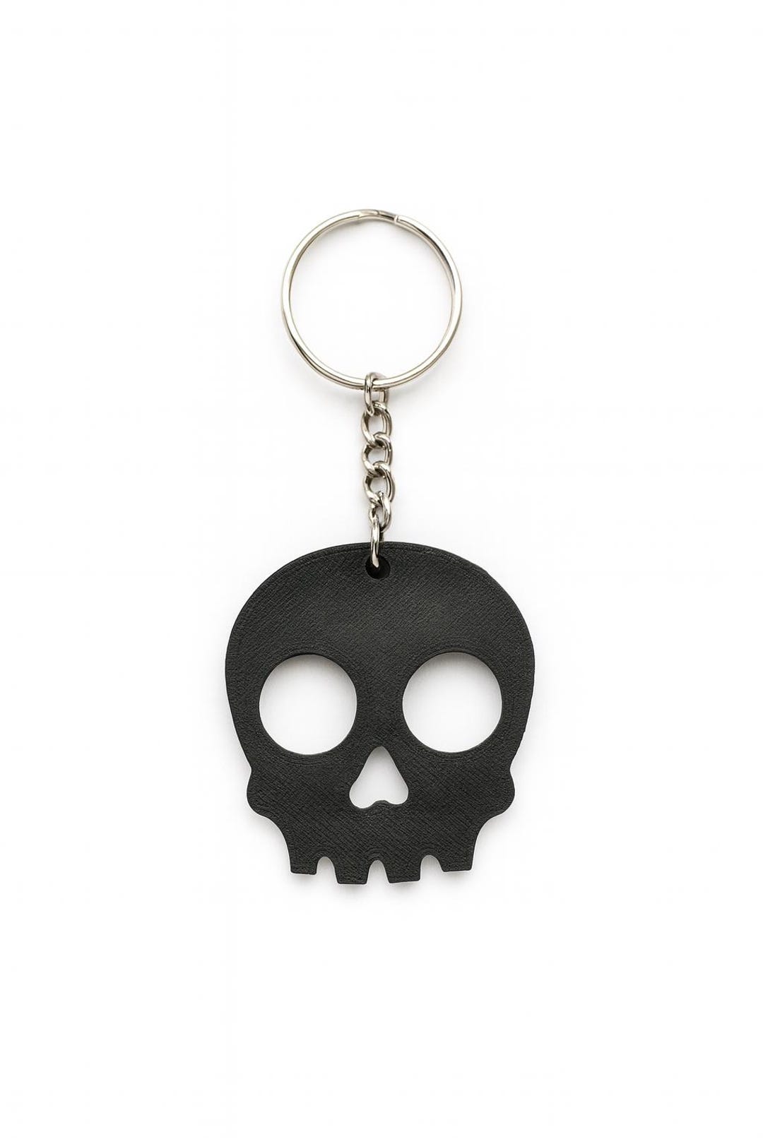 3D Printed Skull Keychain – Gothic Key Ring, Horror Accessory, Handmade ...