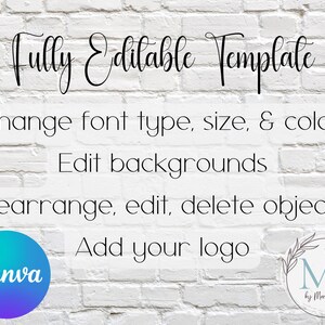 Editable QR Code Sign Bundle for Small Business | Canva Template ...