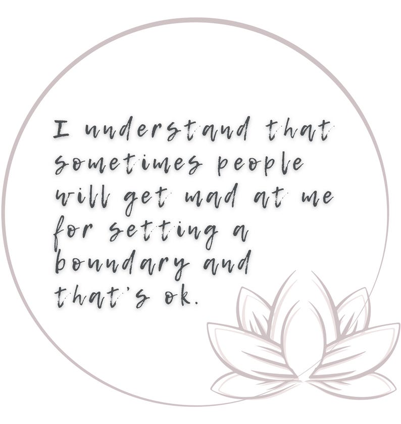 35 Positive Affirmations for Healthy Boundaries | Printable Cards ...