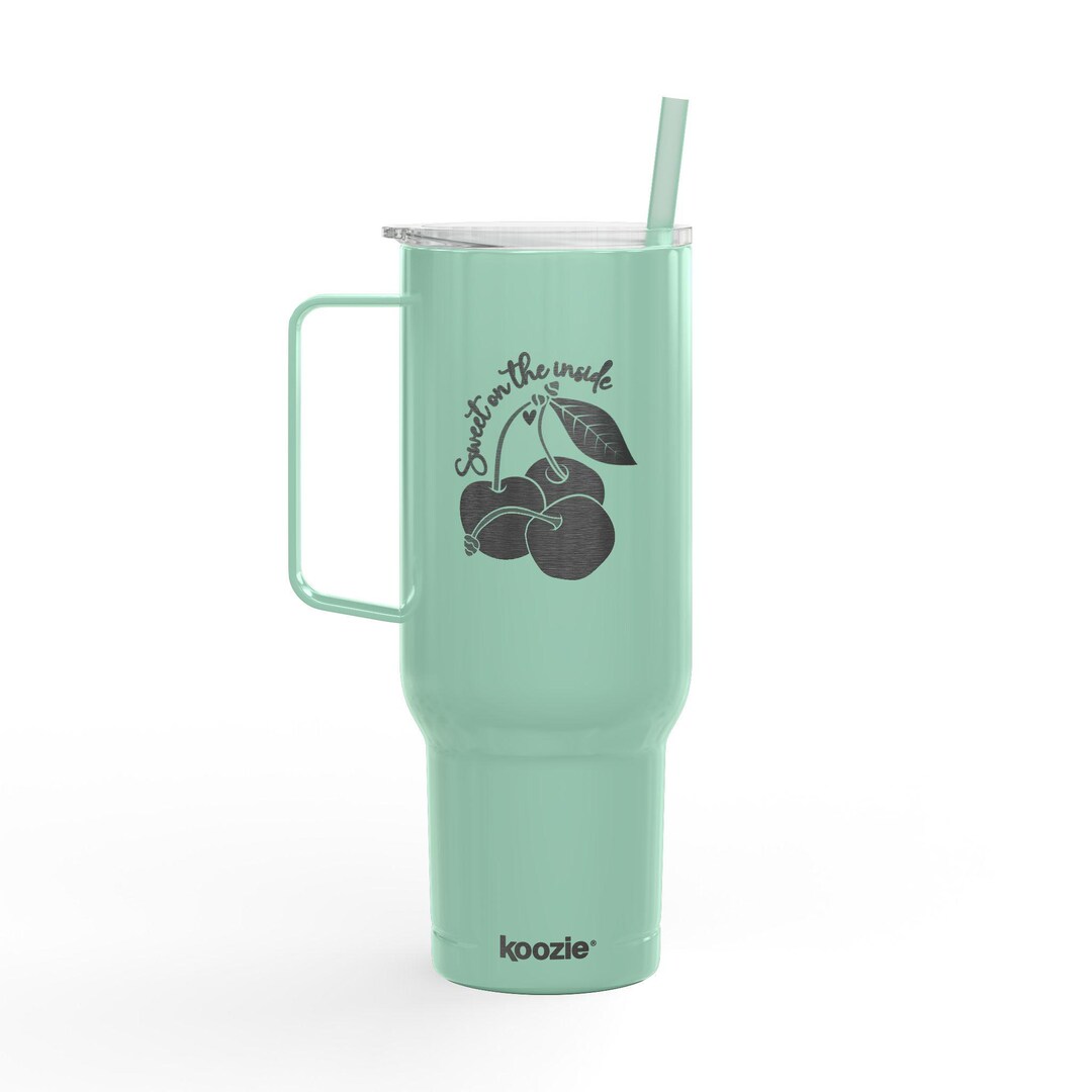 Engraved Cherry Tumbler: 40oz Insulated Stainless Steel Travel Mug - Etsy