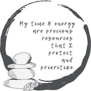 35 Positive Affirmations for Healthy Boundaries Digital Stickers ...