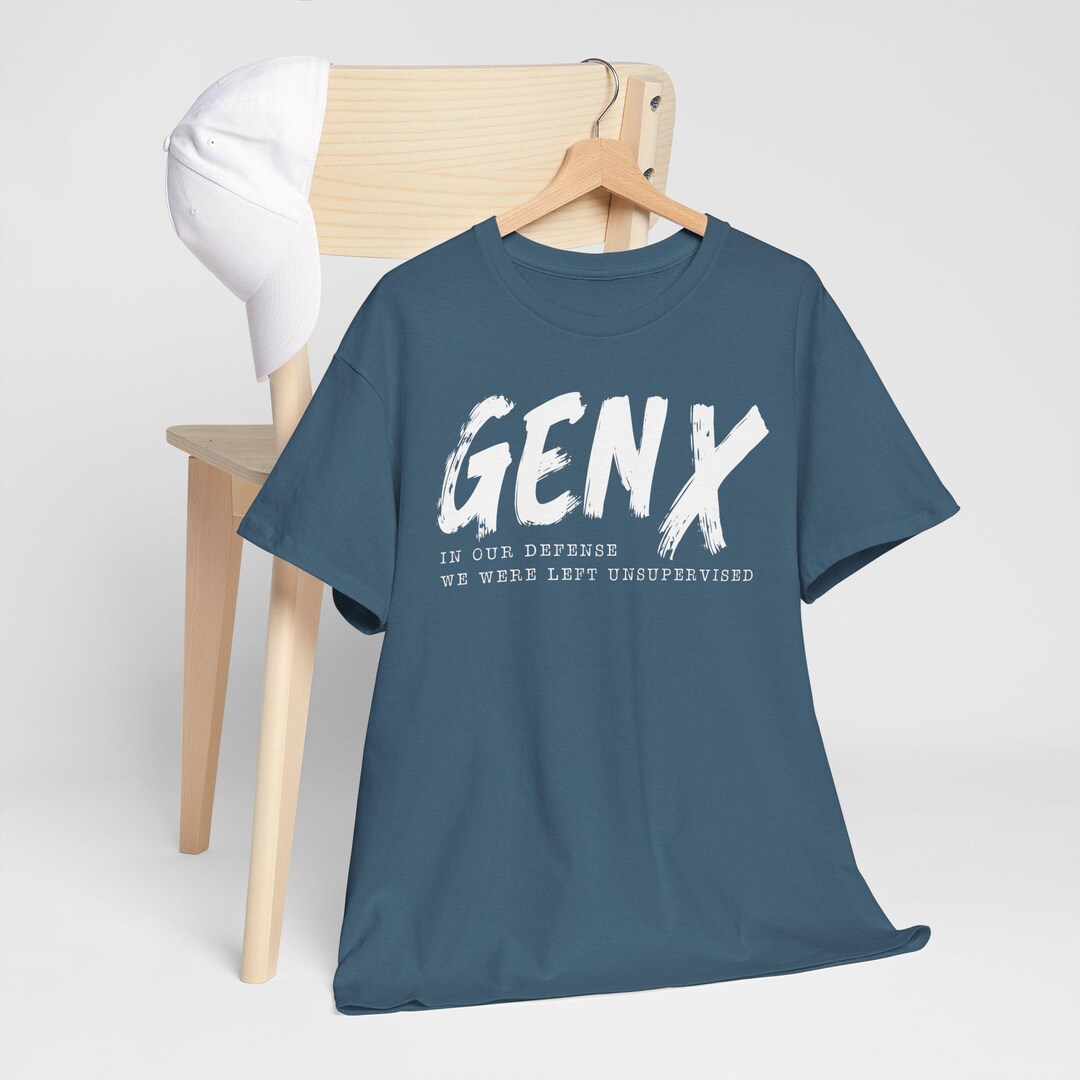 Gen X Graphic T-shirt: Unsupervised Humor, Retro 80s 90s Nostalgia - Etsy