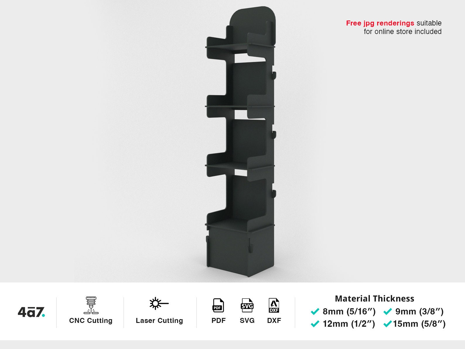Flatpack Display Stand Vector Suitable for Plywood and Colored Mdf. SVG ...