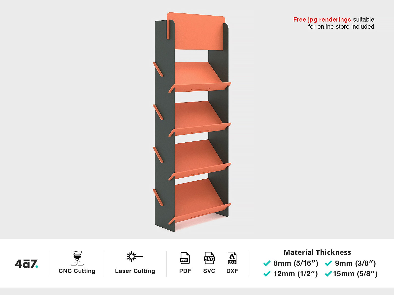 Trade Display Stand Digital Plans Optimised for Plywood or Color MDF ...