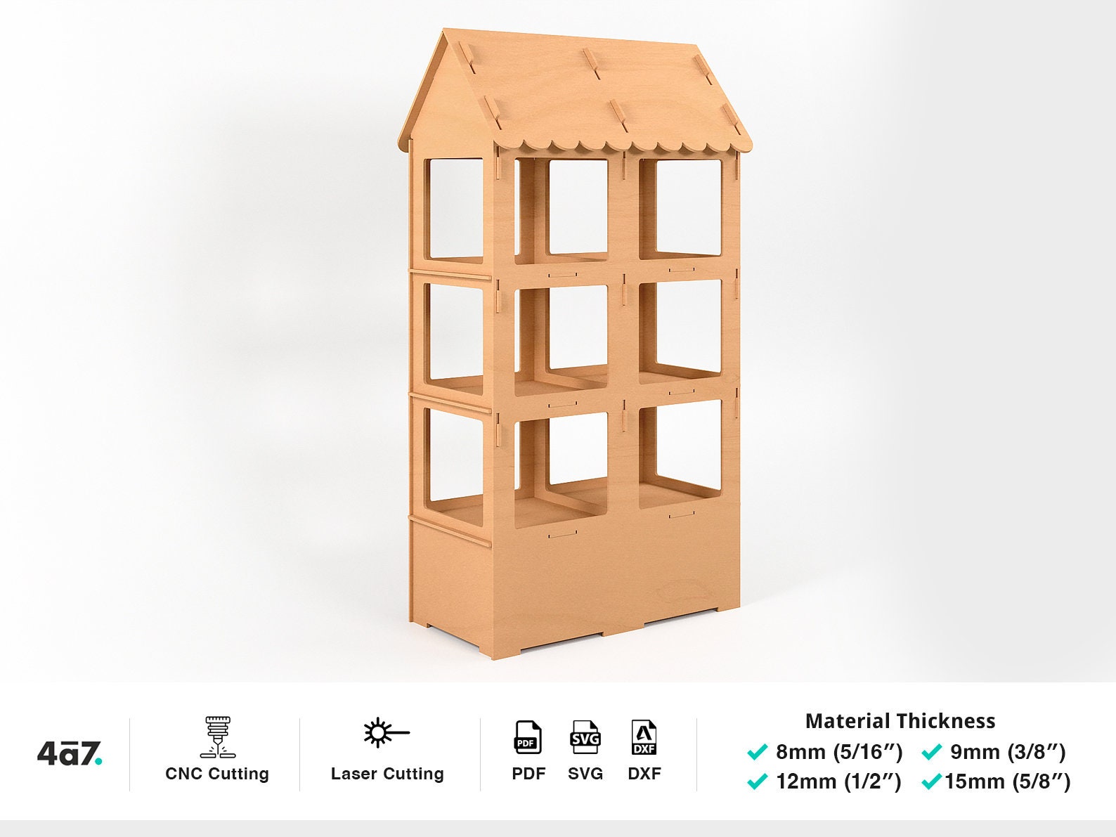DIY CNC Display Stand Plans. 6 Retail Shelf Designs Bundle – Svg, Dxf ...