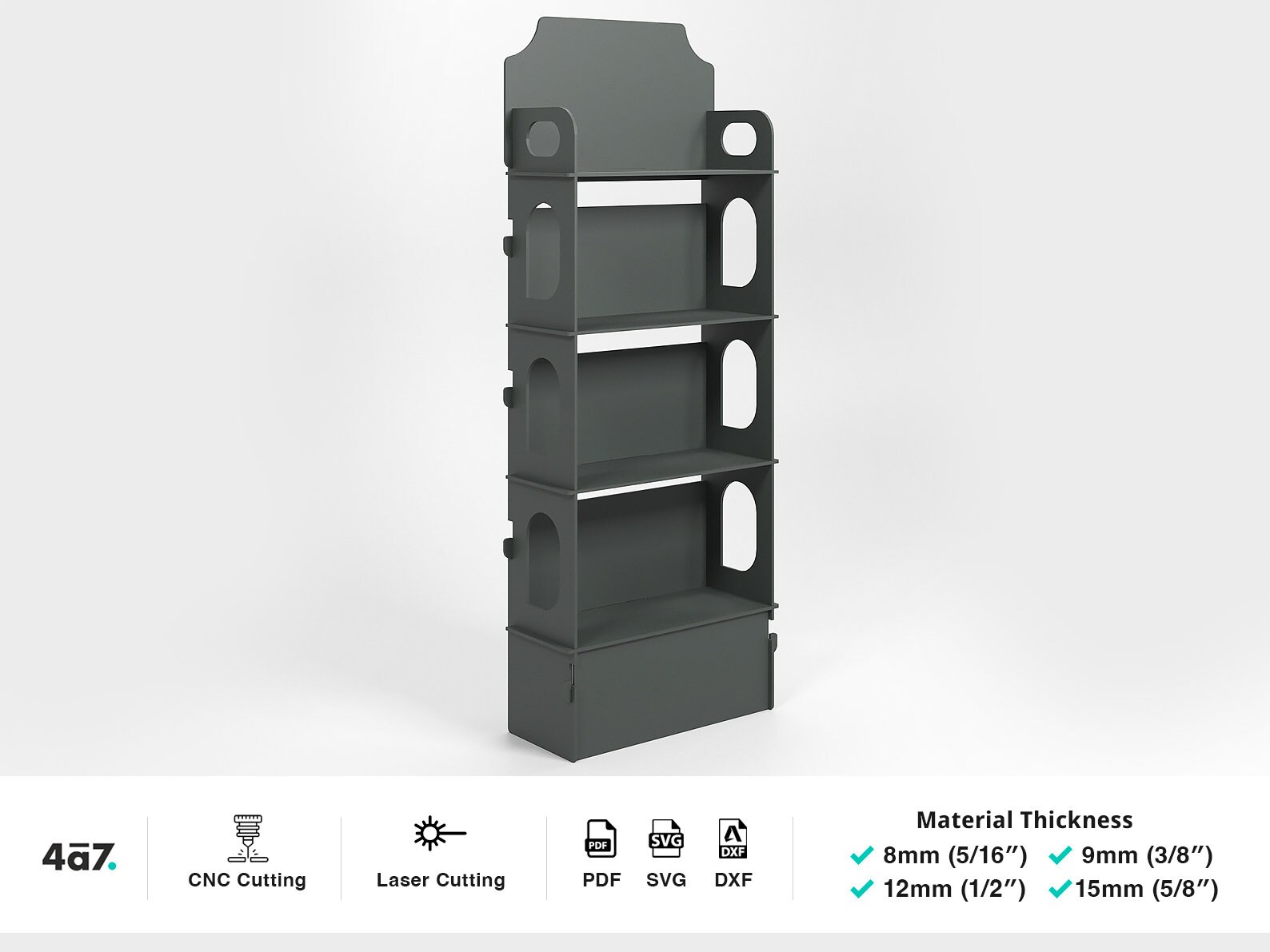 Free Standing Display Stand Vector Files. SVG, Pdf, Dxf Vector File ...
