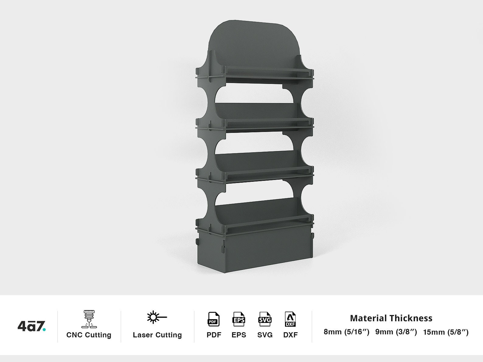 Free Standing Display Stand Vector Files. SVG, Pdf, Dxf Vector File ...