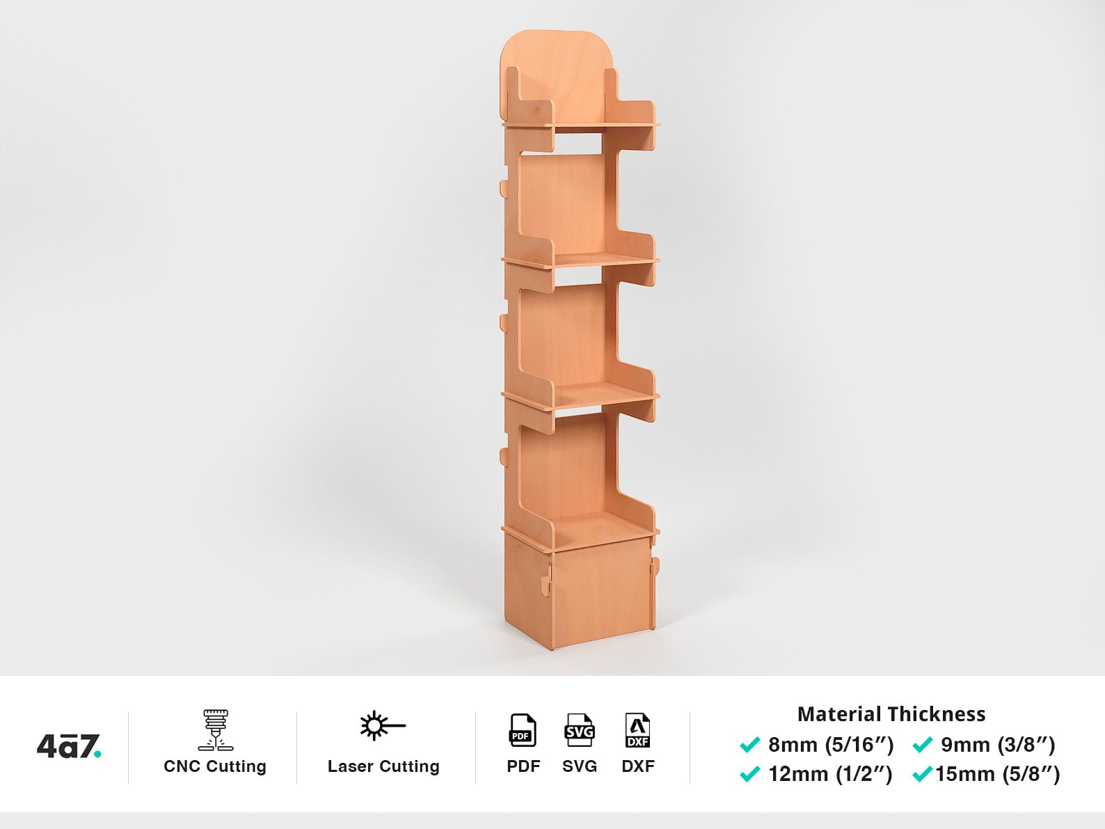Flatpack Display Stand Vector Suitable for Plywood and Colored Mdf. SVG ...