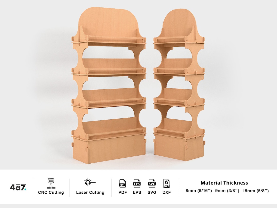 Free Standing Display Stand Vector Files. SVG, Pdf, Dxf Vector File ...