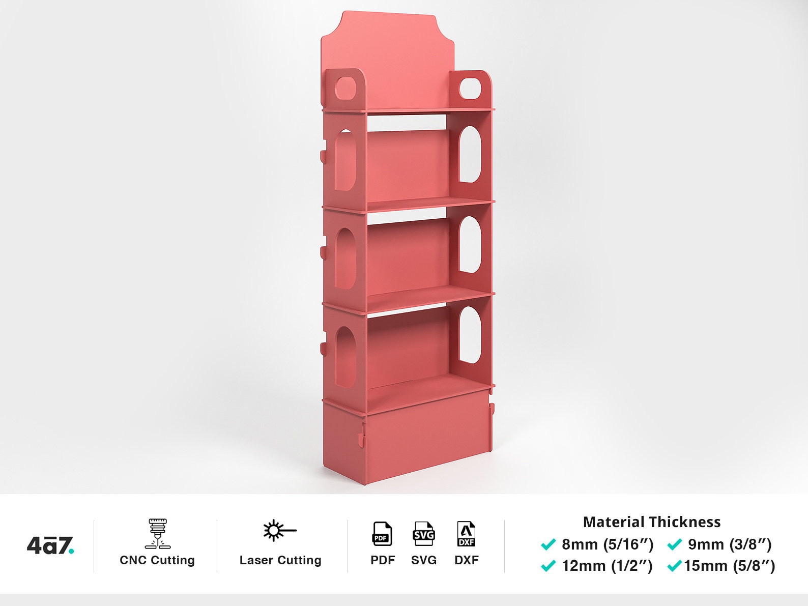 Free Standing Display Stand Vector Files. SVG, Pdf, Dxf Vector File ...