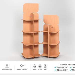 Set of Product Display Shelves Cut Machine Files. CNC Router and Laser ...