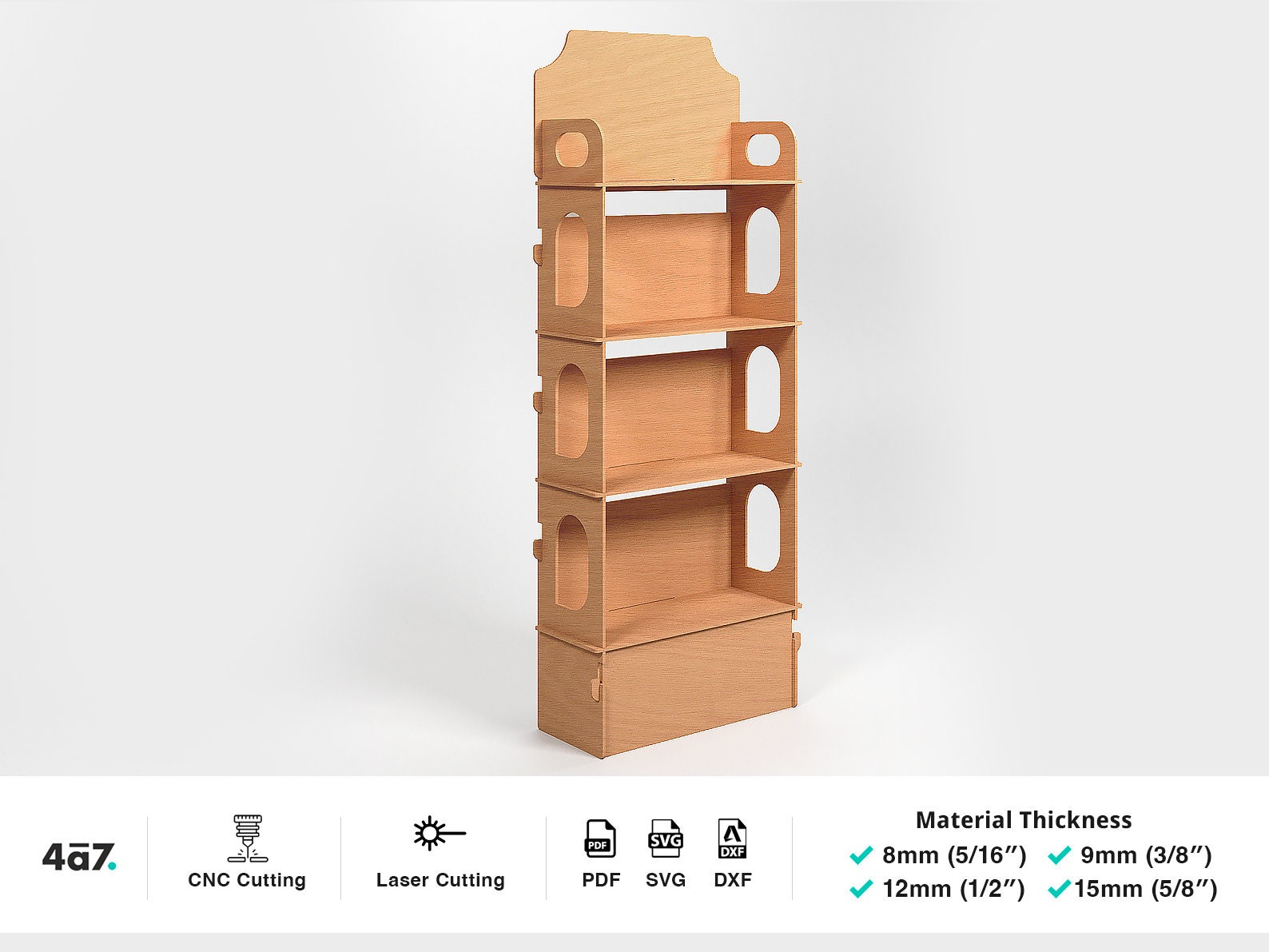 Display Shelves Flatpack Combo Digital Cnc Cutting Files Bundle. Svg ...