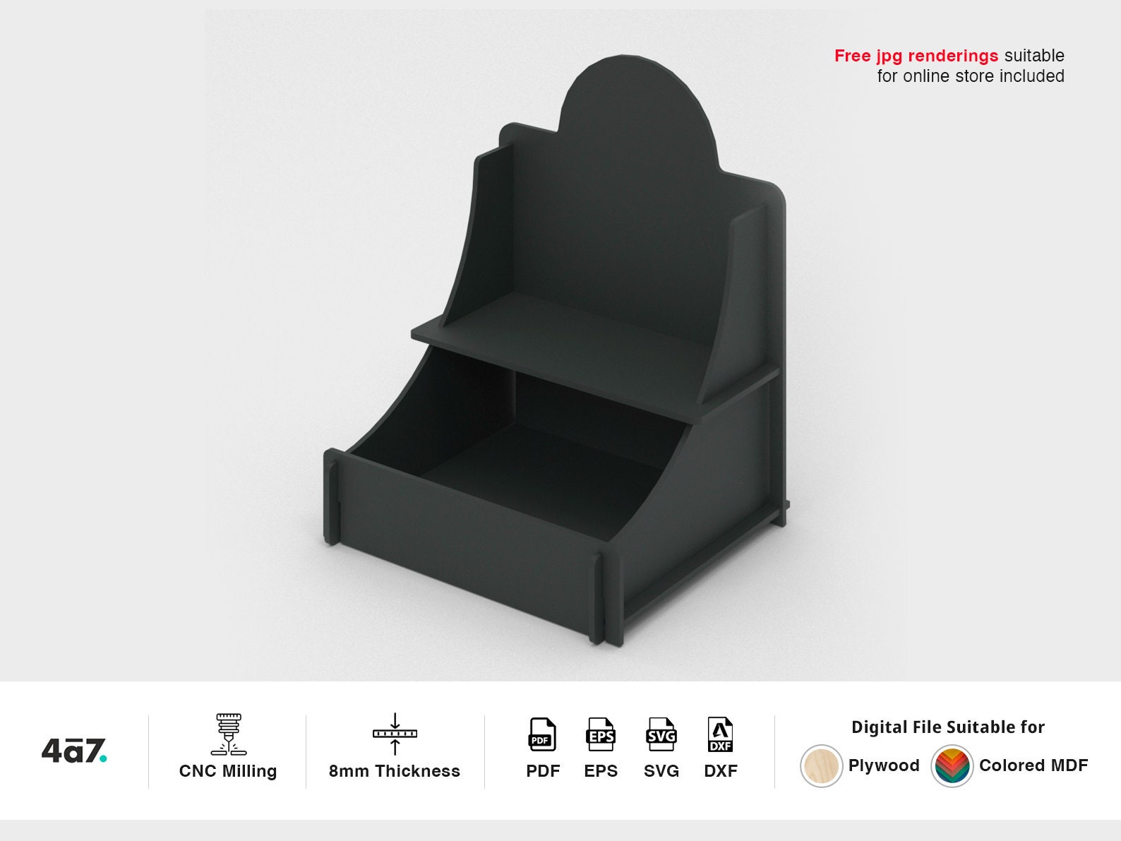 Desktop Stand CNC Cut Files, Souvenir Holder Stand Files, Pdf Vector ...