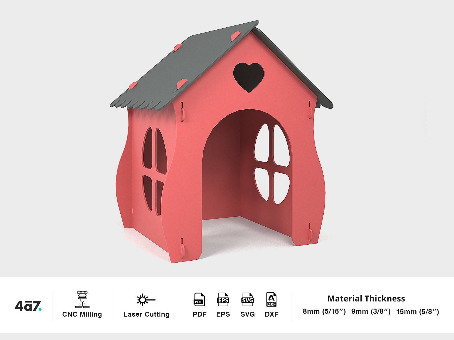 SVG Digital Download Files of Play Indoor House for Children. Playhouse ...