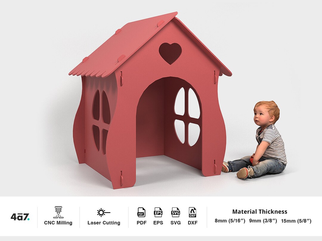 SVG Digital Download Files of Play Indoor House for Children. Playhouse ...