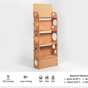 Display Shelves Flatpack Combo Digital Cnc Cutting Files Bundle. Svg ...