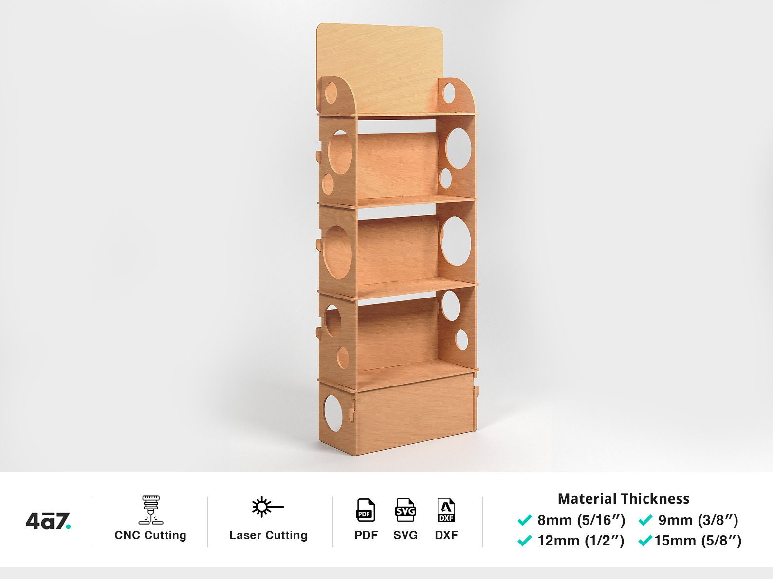 Display Shelves Flatpack Combo Digital Cnc Cutting Files Bundle. Svg ...