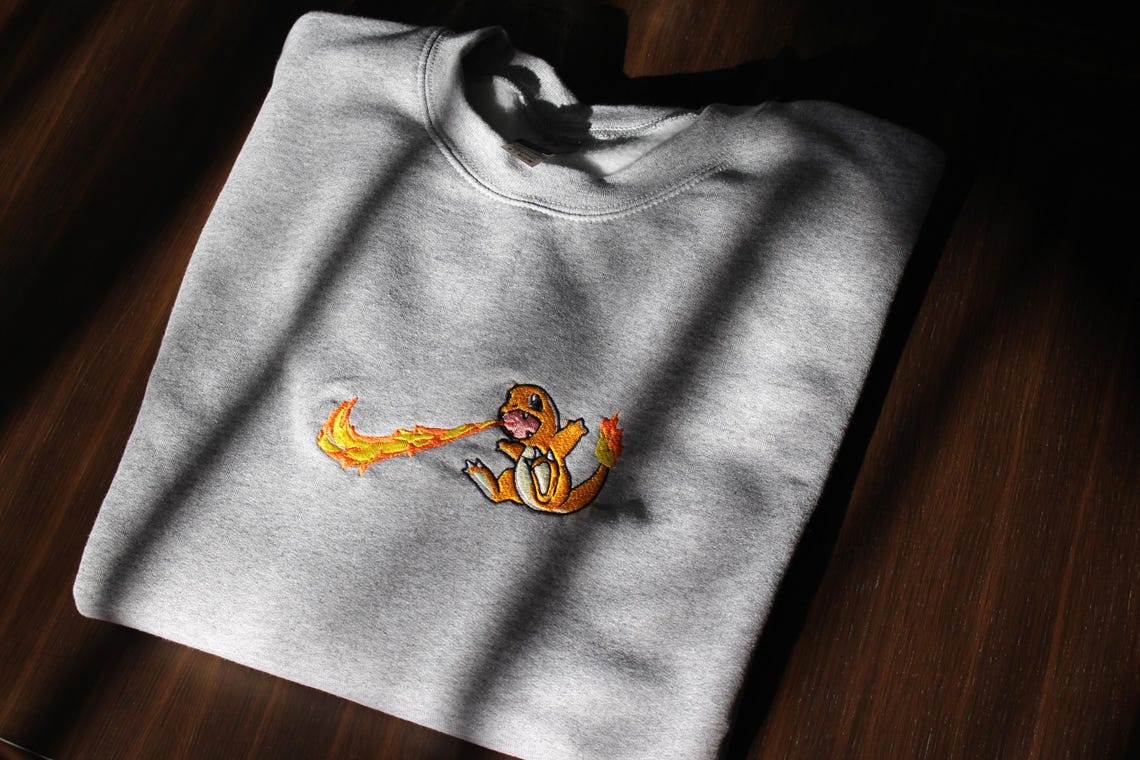 Charmander Charmander Pokemon – Machine Embroidery Design (digital ...