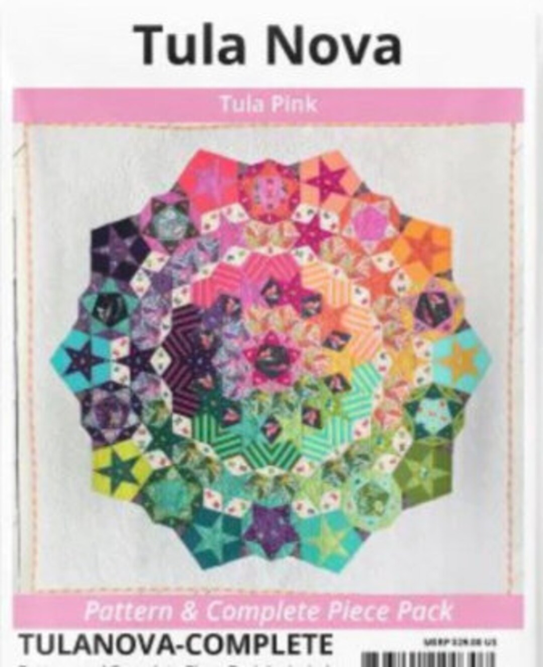 Tula Nova Quilt Pattern and Complete Paper Piece Pack by Tula Pink to Make Quilt 56x56 A Super ...