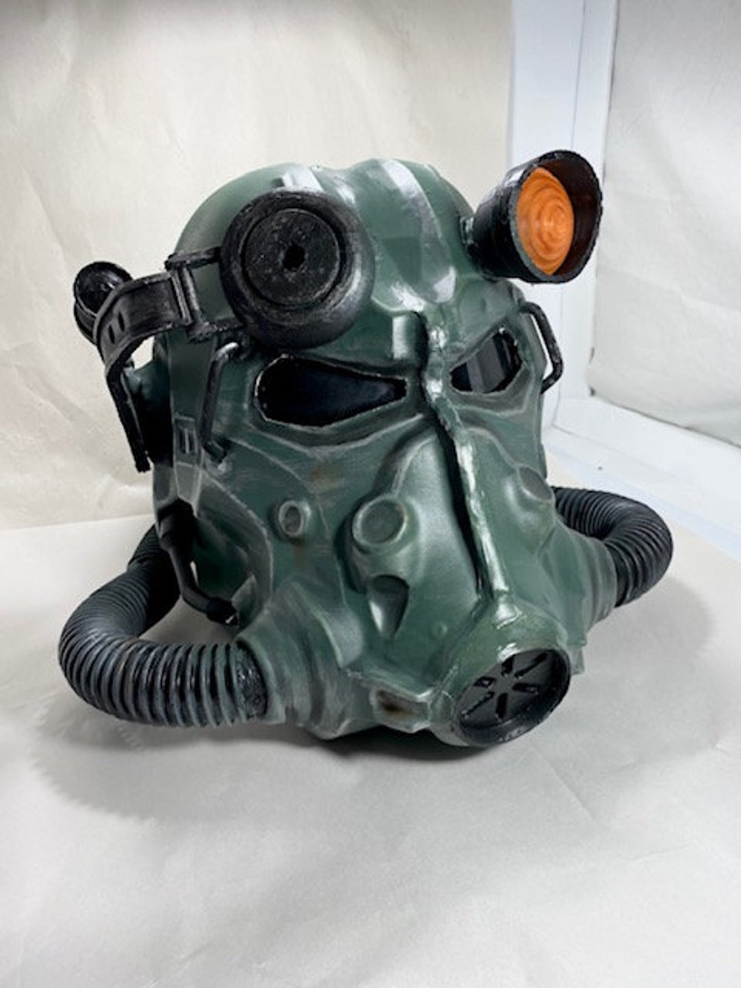 T60 Power Armor Helmet pre-war Military Green Paint Cosplay Replica ...