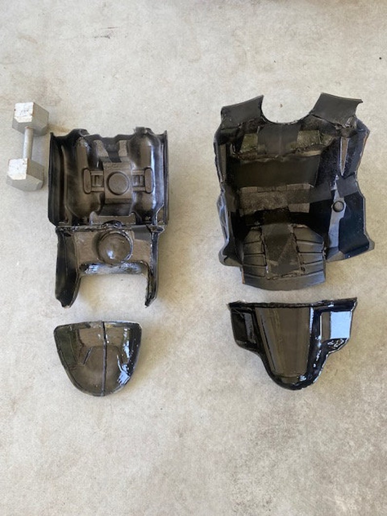 Life-sized T-45d Power Armor Torso Rig Front & Back PARTIALLY ASSEMBLED ...