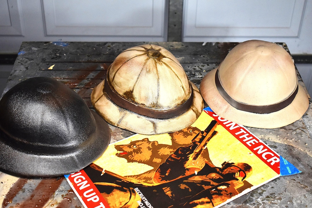 NCR Trooper Helmet V2 FO New Vegas Authentic Cosplay Shell ...