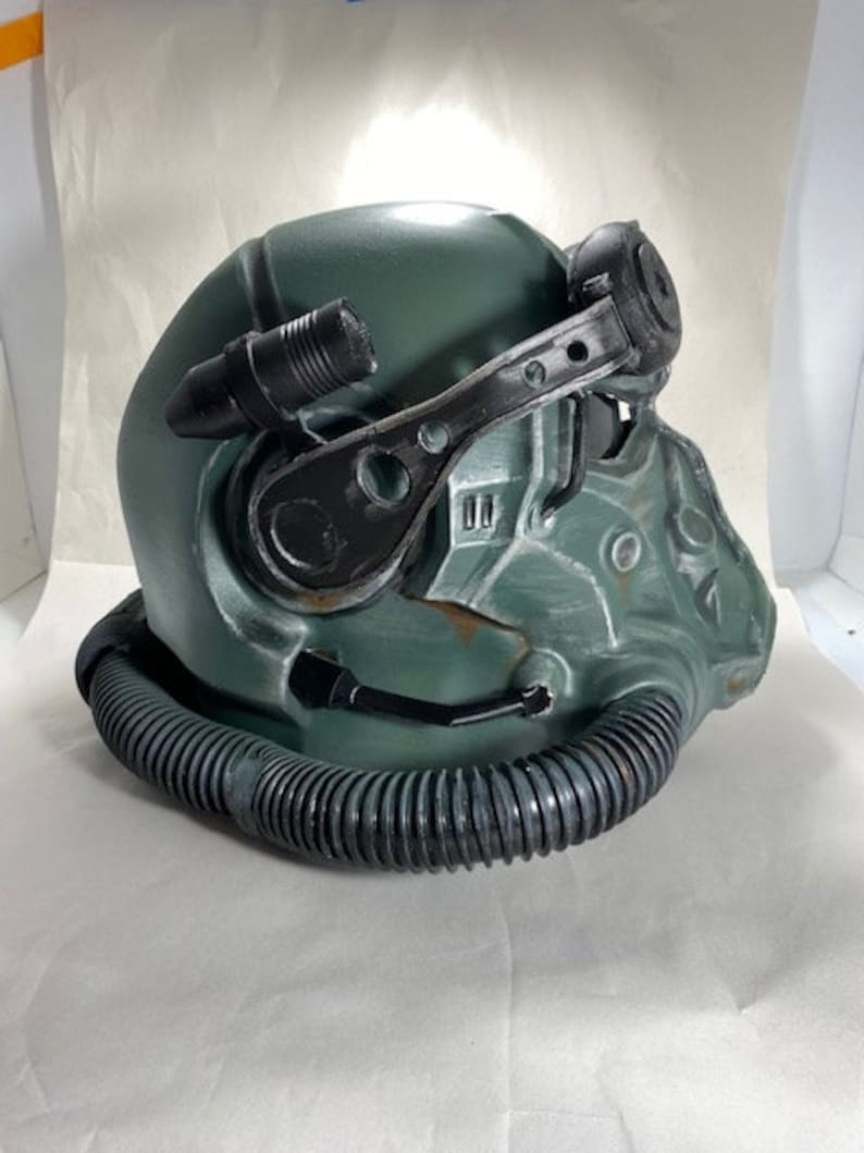 T60 Power Armor Helmet pre-war Military Green Paint Cosplay Replica ...