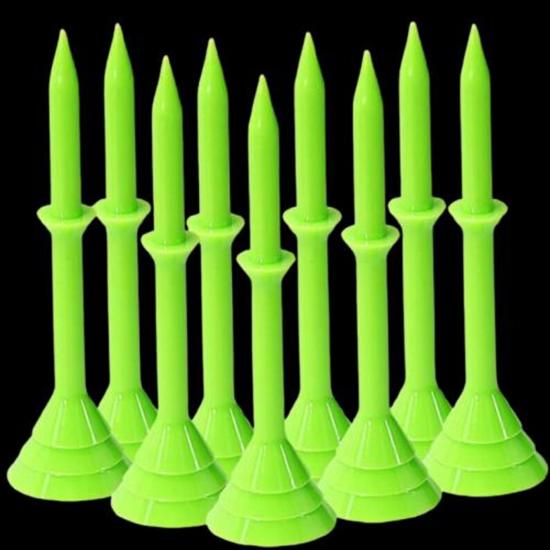 Aim Master Big Cup Golf Tees With Stopper. 2" Ball Height. Bag of 10 ...