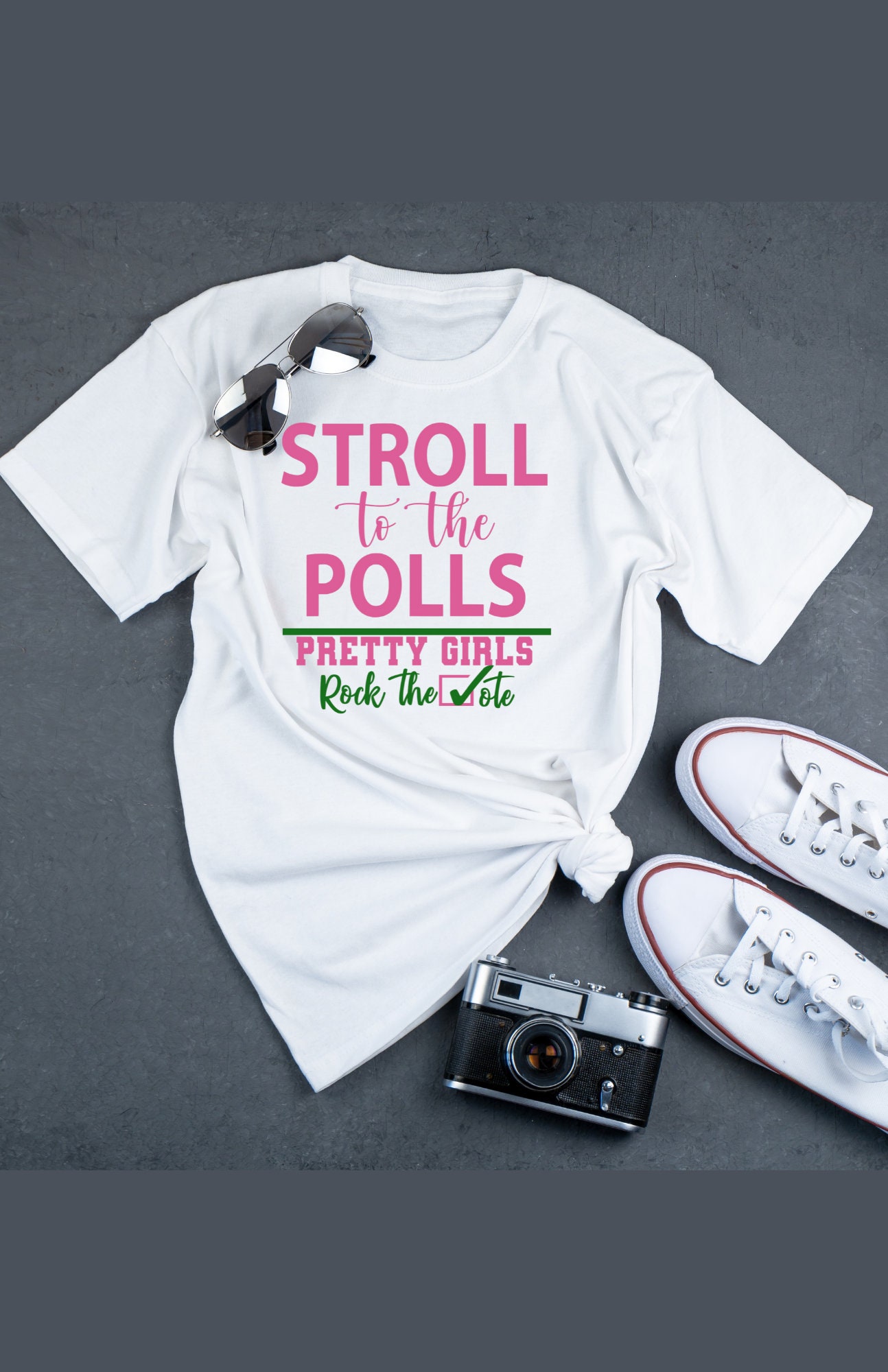 Stroll to the Polls T-shirt Alpha Kappa Alpha, Pretty Girls Rock the ...