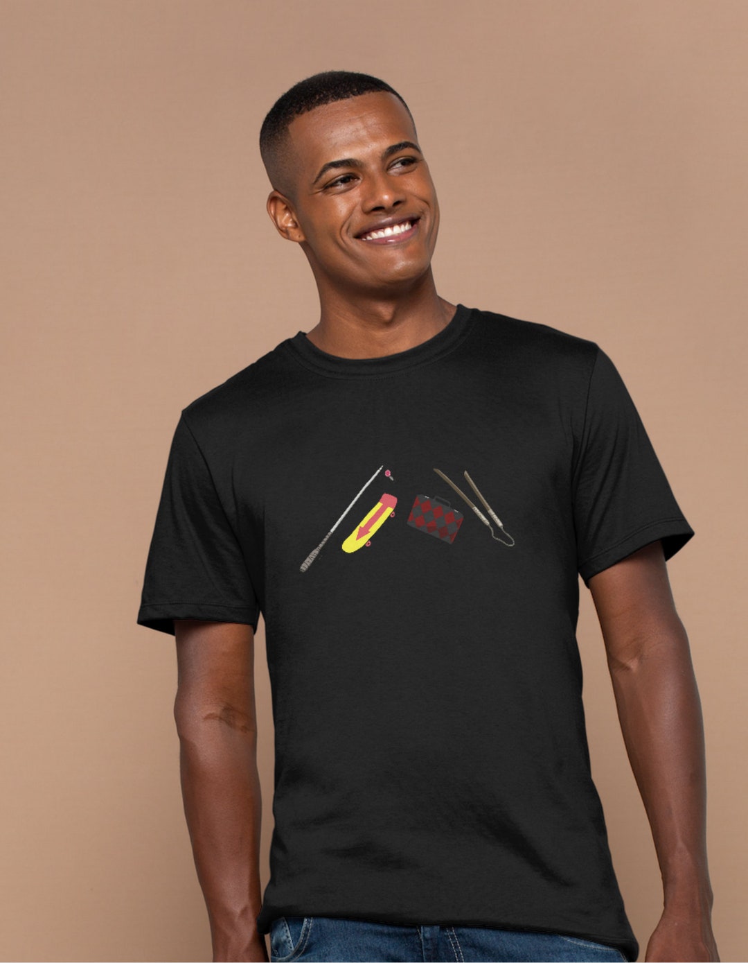 Anime Fusion Adventure Tee Fishing, Skateboarding, Swords & Suitcases ...