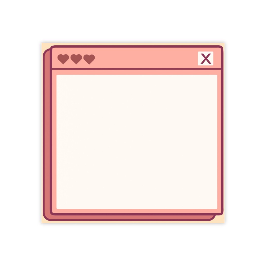 Peach Notes Post-it Pad - Etsy