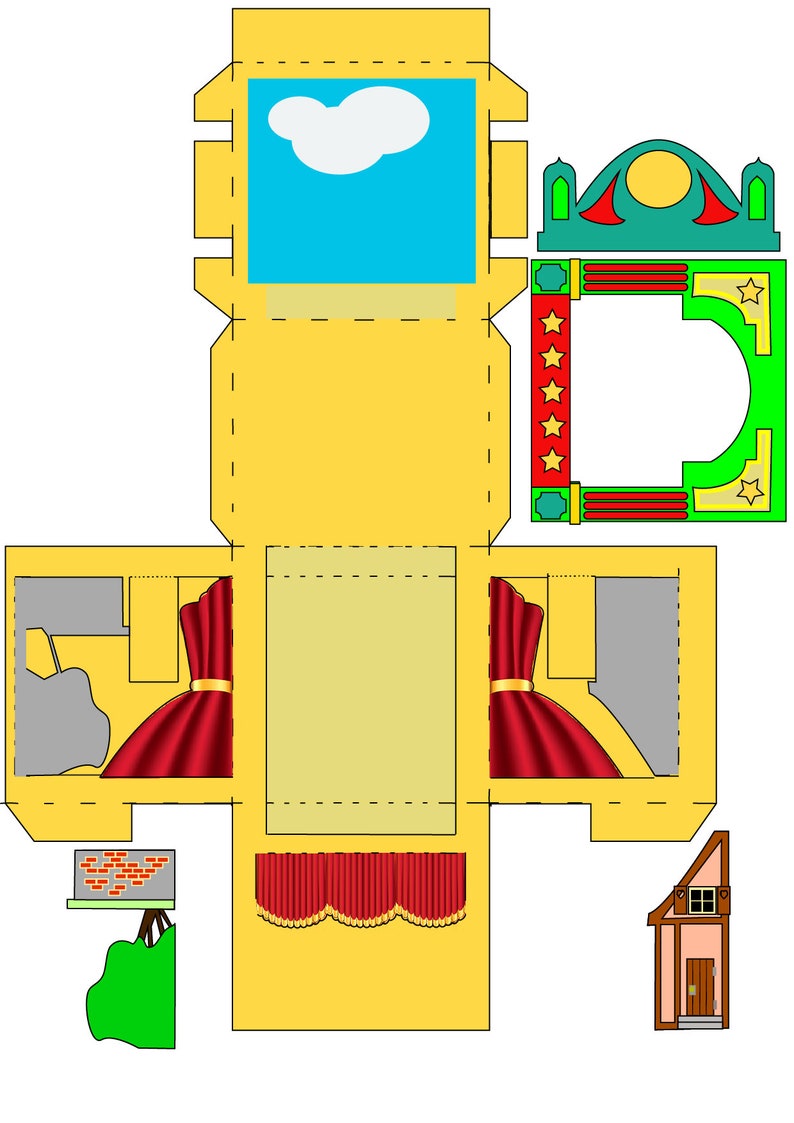 Miniature Paper Theatre Easy to Make - Etsy