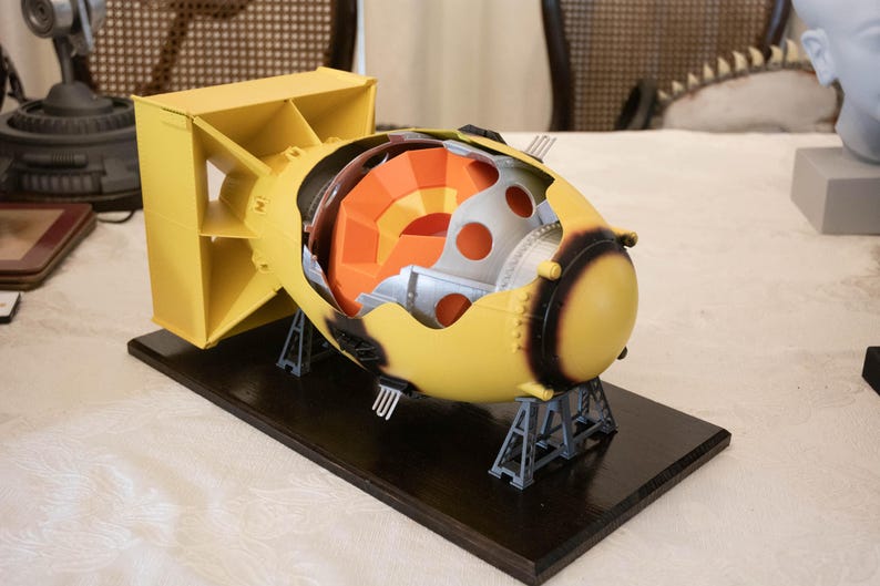 MKIII Atomic Bomb "fat Man" Model 1/8.6 Medium Scale - WW2 US Military ...