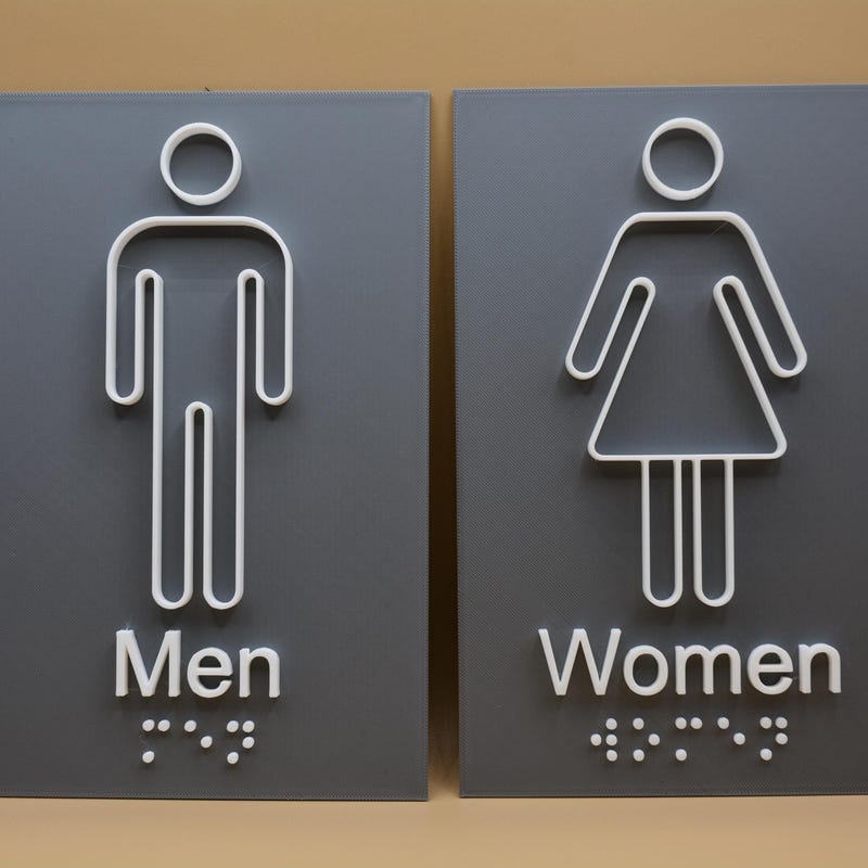 Men and Women Restroom Sign - Etsy