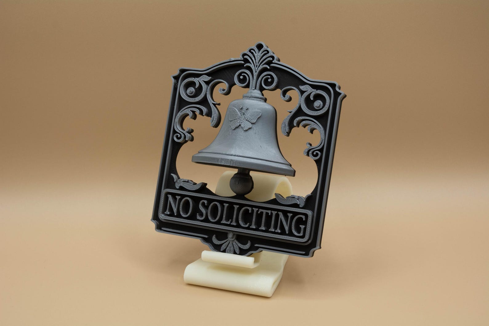 Fancy Bell No Soliciting Sign 3D Printed Not Painted (FB3) - Etsy