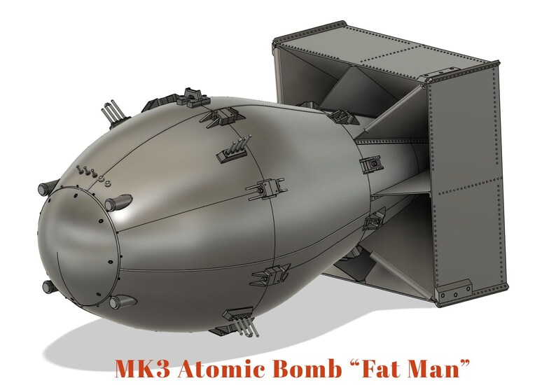 MKIII Atomic Bomb "fat Man" Model 1/6 Large Scale - WW2 US Military ...