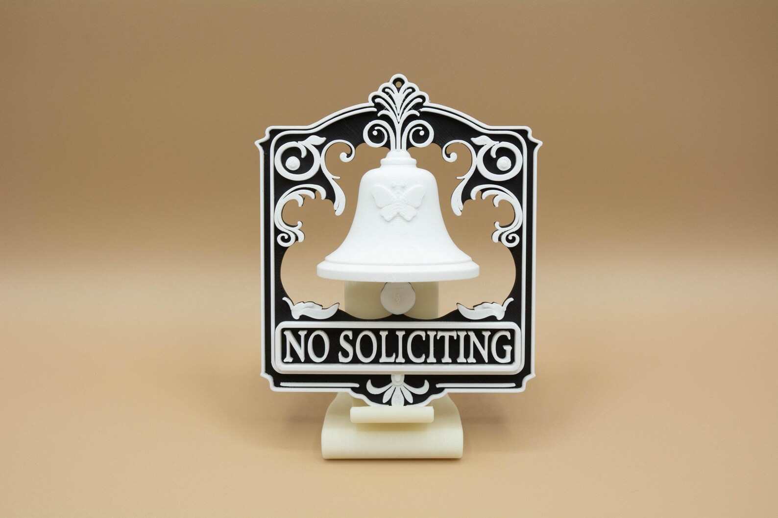 Fancy Bell No Soliciting Sign 3D Printed Not Painted (FB3) - Etsy