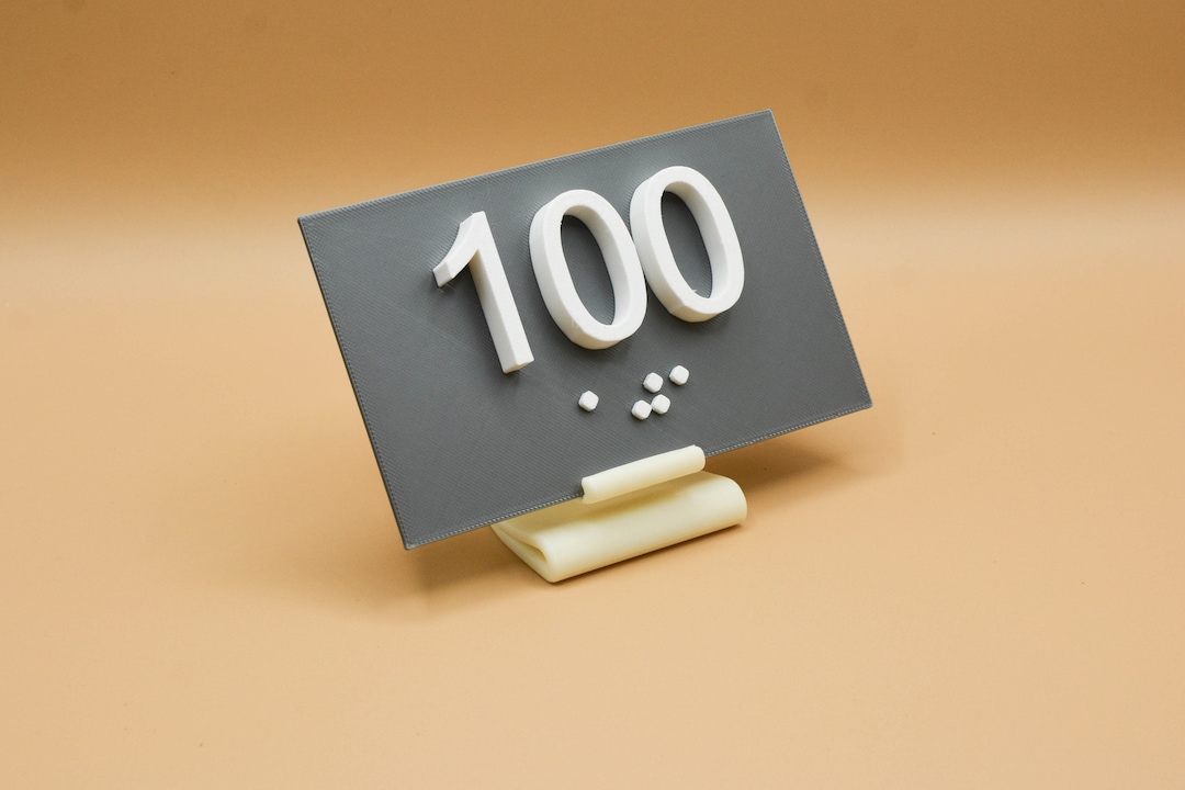 Modern Design Raised Room Number Sign 100-999 Basic 3D Printed Not ...