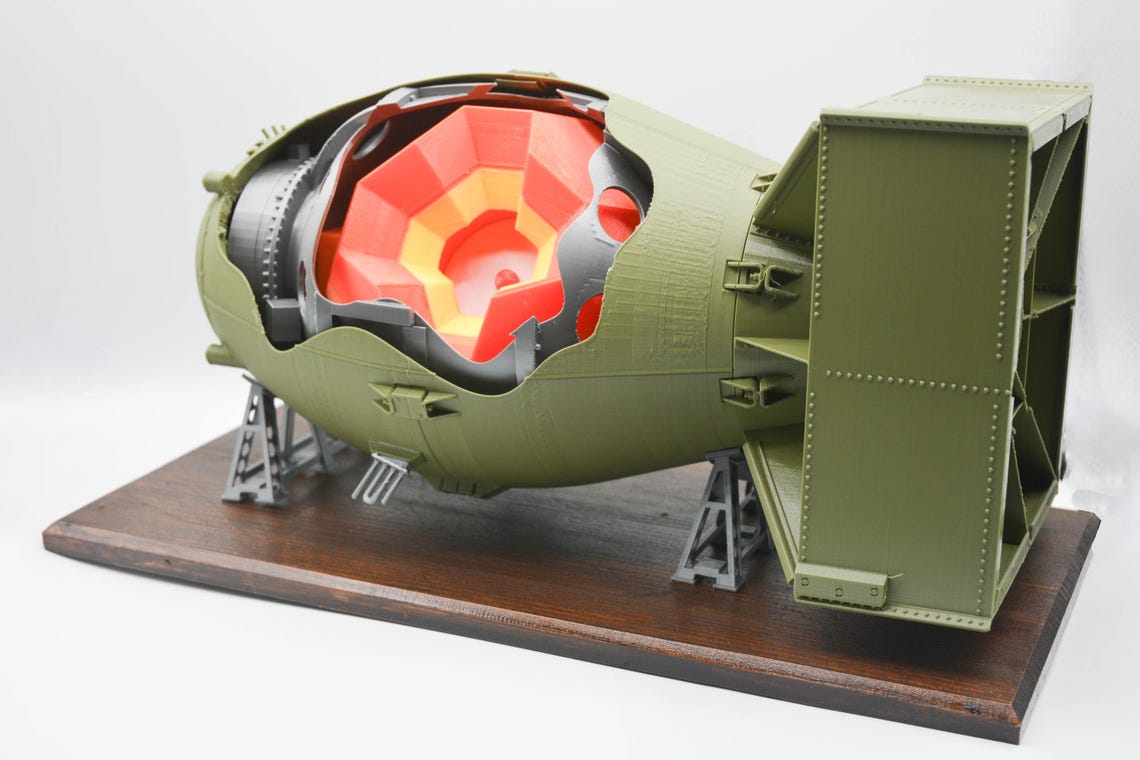 MKIII Atomic Bomb "fat Man" Model 1/8.6 Medium Scale - WW2 US Military ...