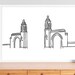 Indiana University Sample Gates Poster Print | Wall Decor | Line ...