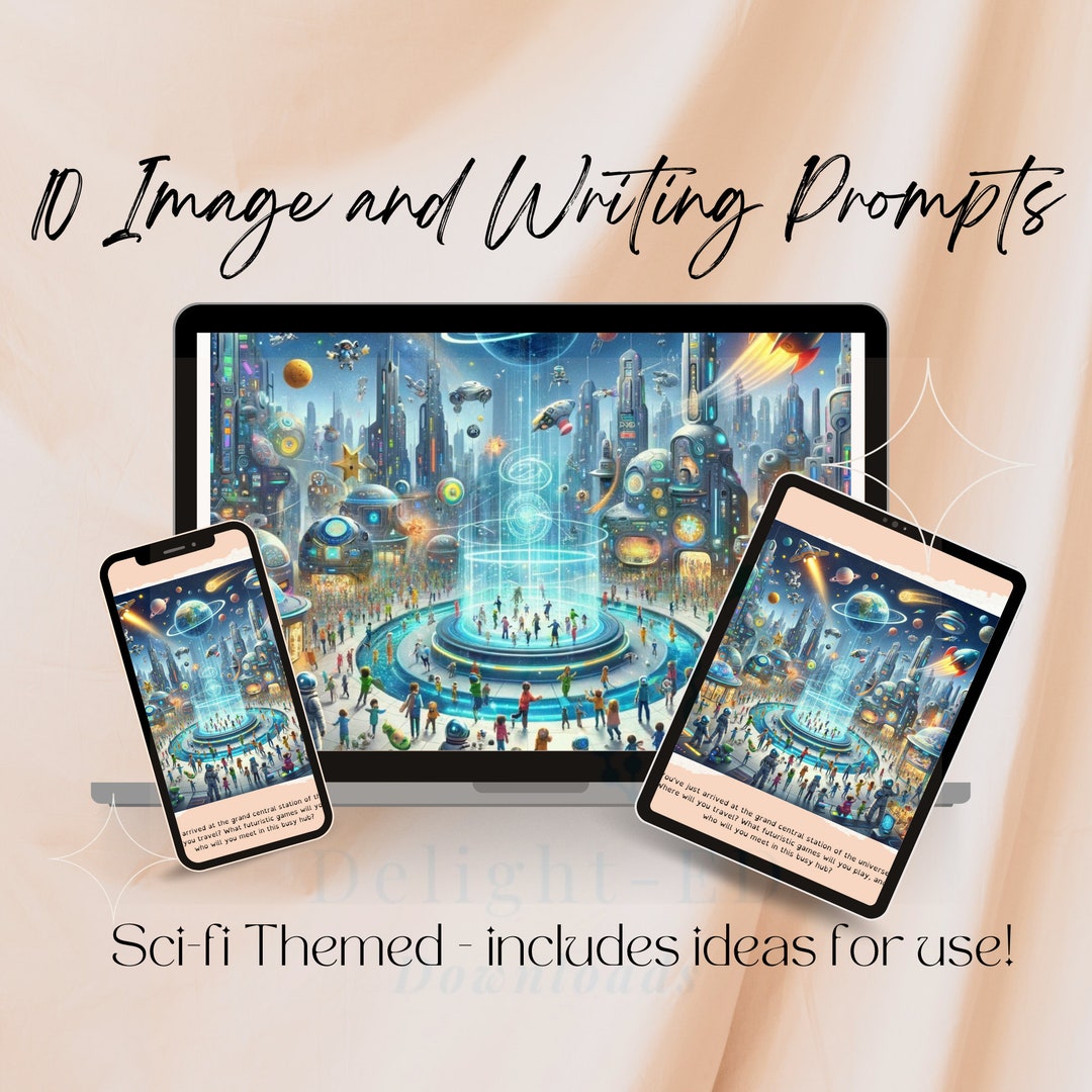 Creative Story Prompts for Kids - Sci-fi PDF Download | Science Fiction ...