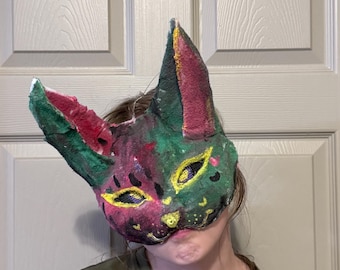 Bobcat Furry Quadrobics Therian Mask - Etsy