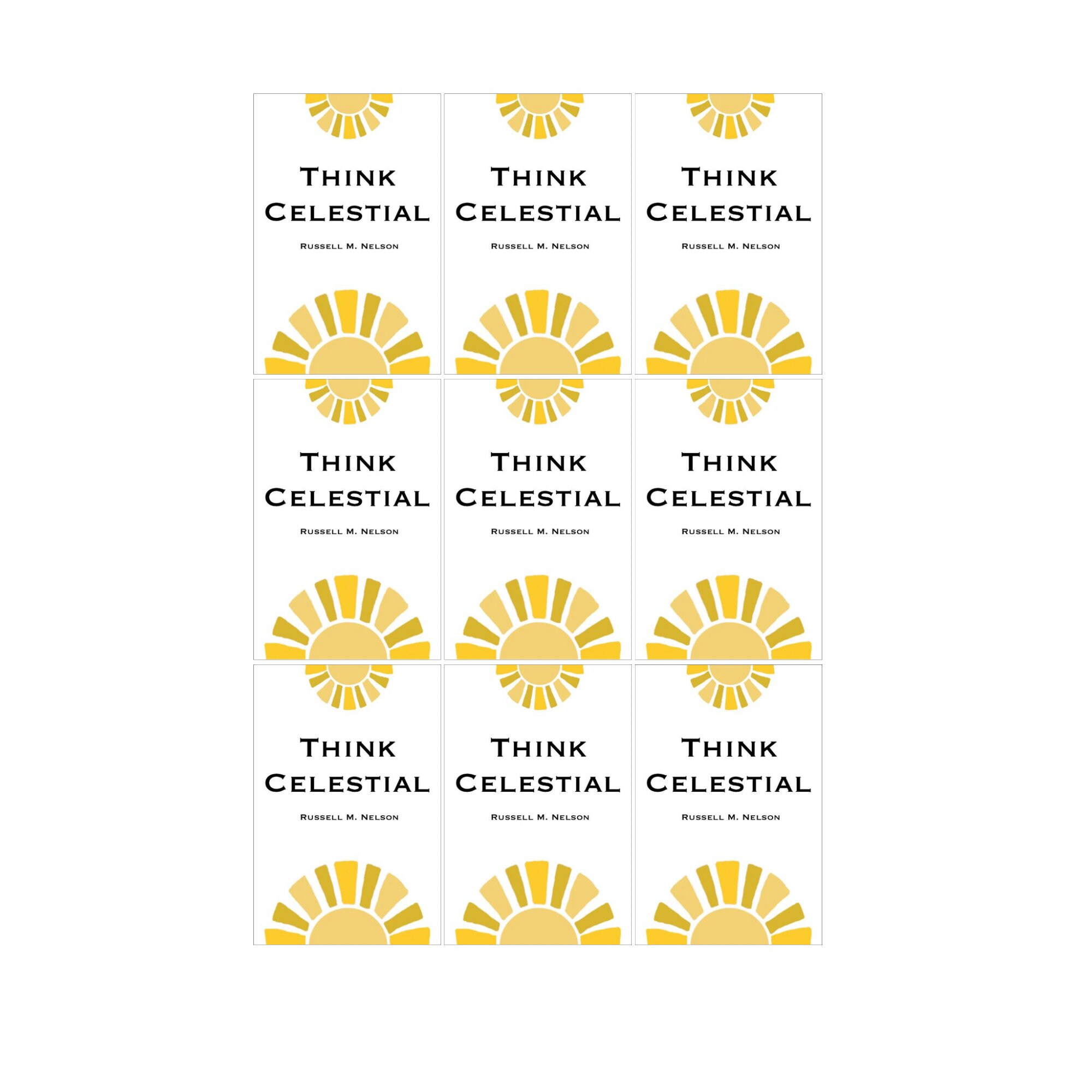 Think Celestial Instant Digital Download Different Sizes General ...
