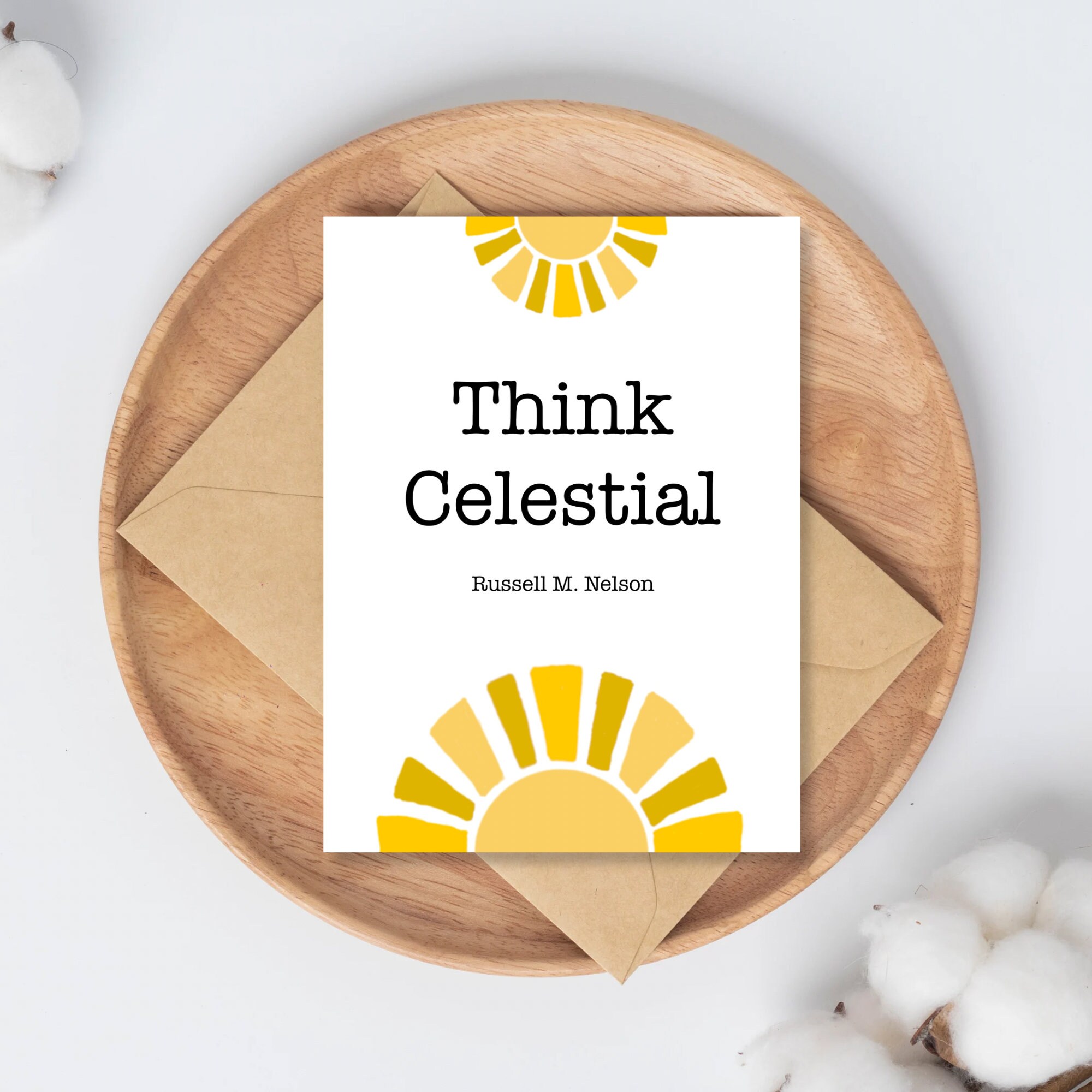 Think Celestial Instant Digital Download Different Sizes LDS Quote From ...