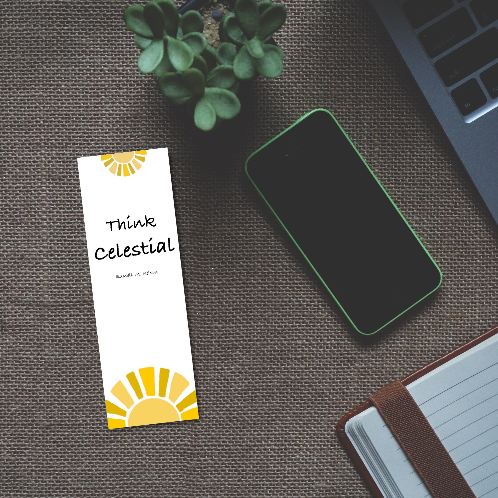 Think Celestial Instant Digital Download Different Sizes LDS Quote From ...