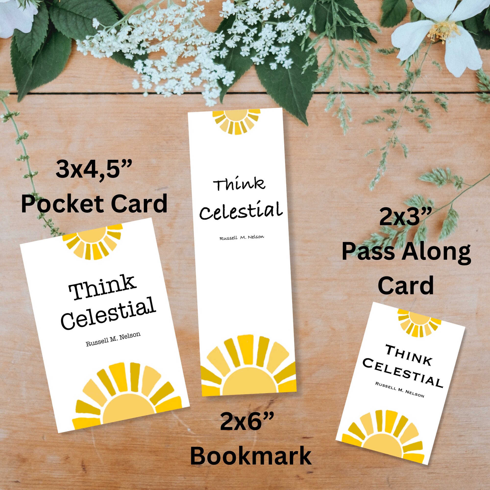 Think Celestial Instant Digital Download Different Sizes LDS Quote From ...