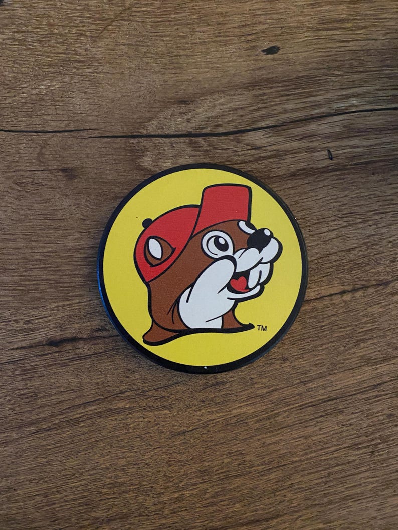 Buc-ee's Beaver Logo Decorative Coasters Set of 4 - Etsy